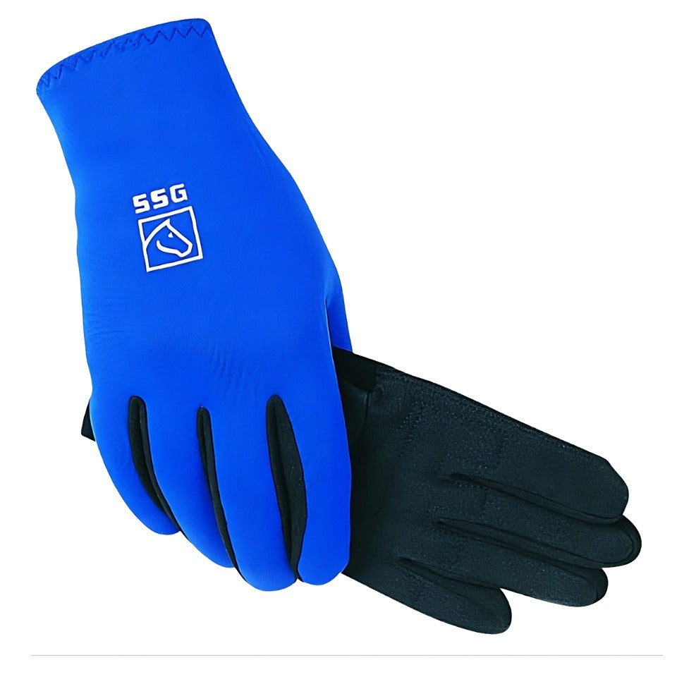 SSG 8000 Waterproof Neoprene Riding Gloves – Ladies Blue | RIDER TACK